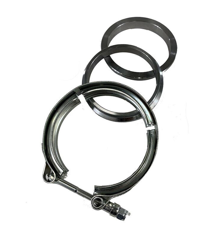 1x Universal Mild Steel 3" Inch 76mm Turbo V-Band Clamp+2Pcs 3" Flange Kit. | Emusa Aftermarket ...
