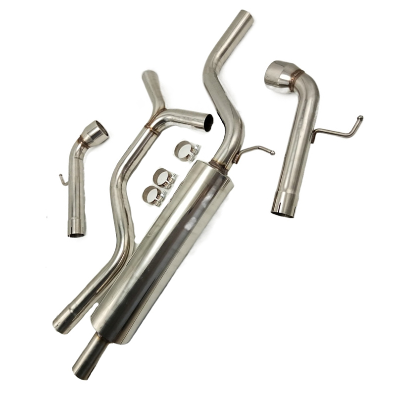2.5" Pipe w/3" Tip SS Dual Catback Exhaust Fit for 2015-2017 VW ...