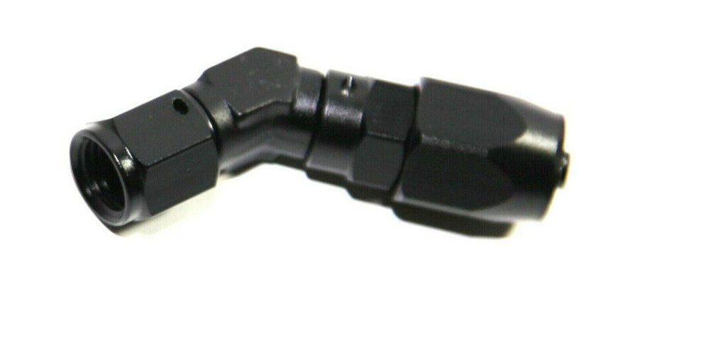 45 Degree Swivel Fuel Oil Gas Line Hose End 4AN AN-4 Union Elbow ...