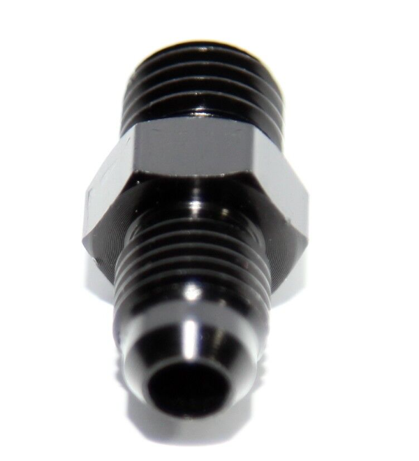 4AN AN-4 TO M12X1.5 NPT Male Thread Aluminum Anodized Fitting Adapter BLACK. | Emusa Aftermarket ...