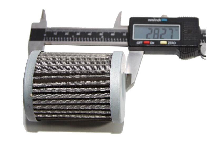 AN6 AN8 AN10 Inline 50 Micron High Flow Fuel Filter w/reusable SS ...