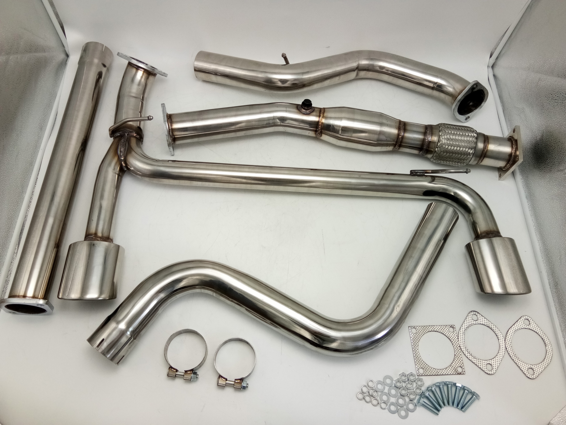 Dual Oval Muffler Tip Catback Exhaust& Pipe for 03-05 Dodge Neon SRT-4 ...