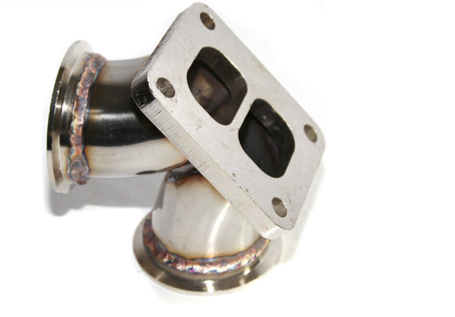 EMUSA 2.5" Inch Turbo Exhaust Pipe Mild Steel 63mm V-Band Clamp+2 x ...