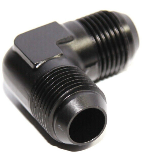 (one) 10AN Male to AN-10 Male 90 Degree Swivel Fuel Oil Gas Line ...