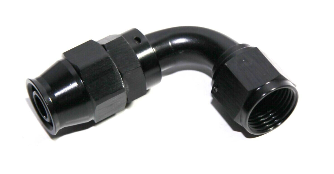 (one) AN10 10AN AN-10 90°Degree Swivel Fuel Oil Gas Line Hose End ...