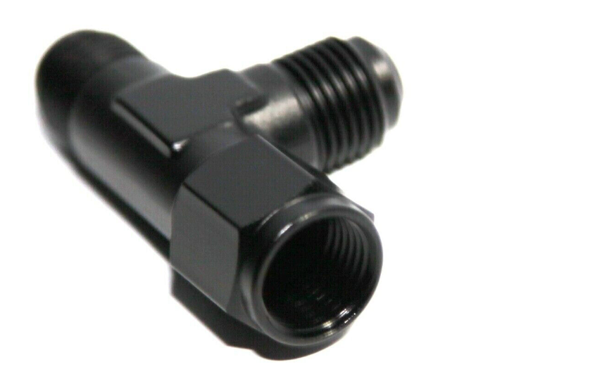Universal 3-Way Tee T-Piece AN6 6-AN Female to 2x AN6 6-AN Male Fitting ...