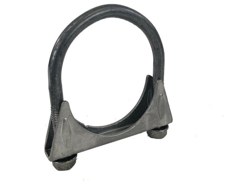 Universal Mild Steel Saddle U-Bolt Muffler / Exhaust Clamp, 2.5 Inch ...